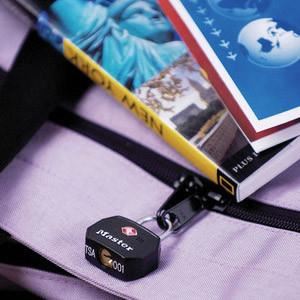 Lacăt bagaje din aluminiu TSA MASTER LOCK 4688EURD închidere cu cifru - Econstrukt