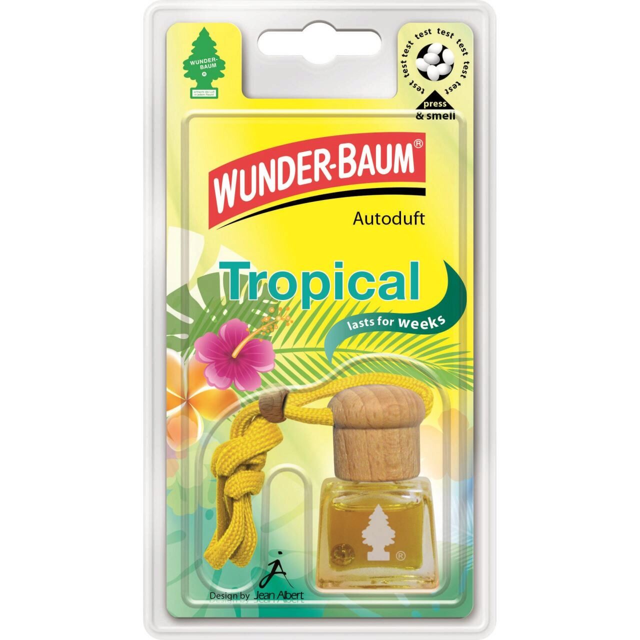 Odorizant auto WUNDER-BAUM Tropical, la sticluță, parfumul aerului cald ...