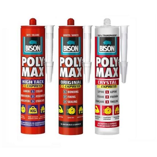 Set express BISON POLY MAX expres 425g + high tack 425g + cristal 300g ...